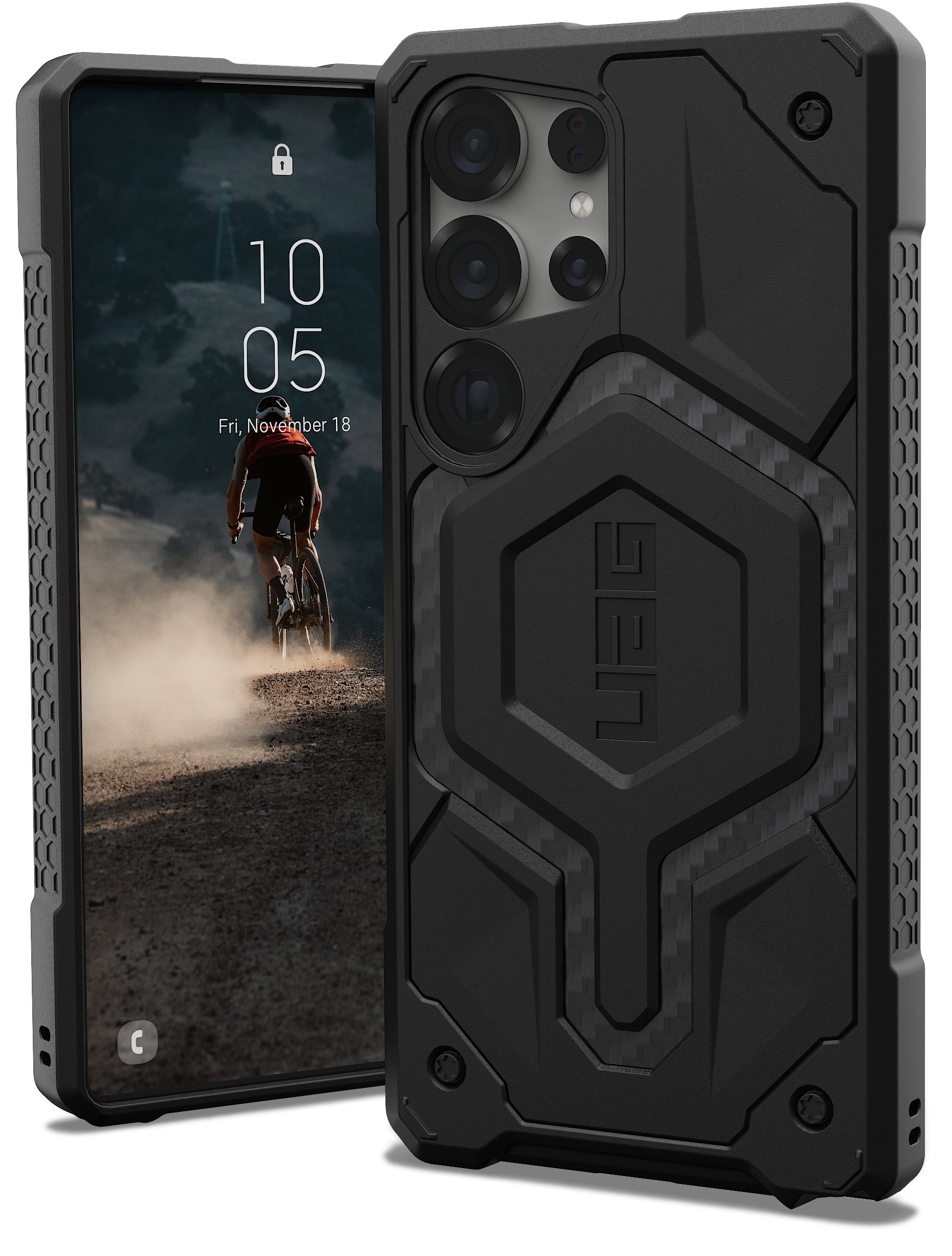UAG Monarch Case - Samsung Galaxy S25 Ultra - carbon fiber